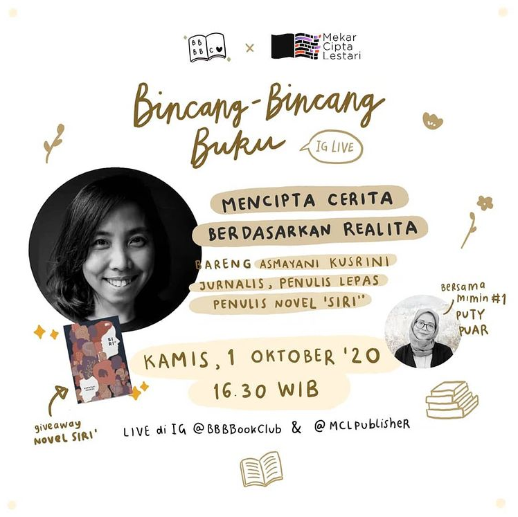 Mencipta Cerita Berdasarkan Realita – Buibu Baca Buku Book Club